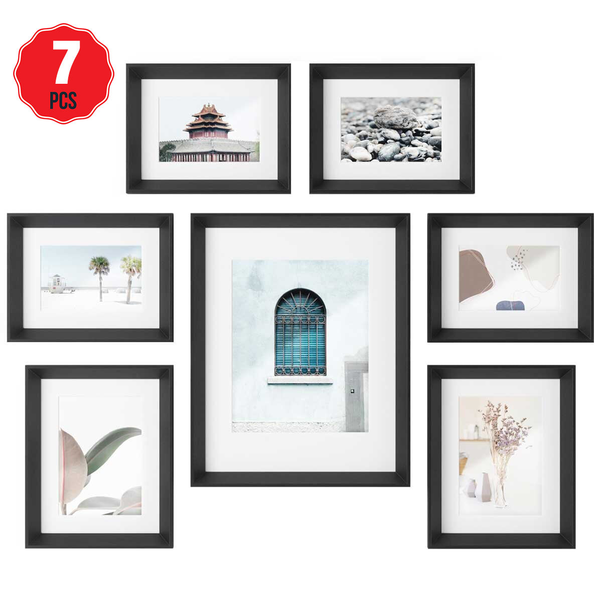 Buy Umbra Photo Frame 7 Piece Black - MyDeal Australia