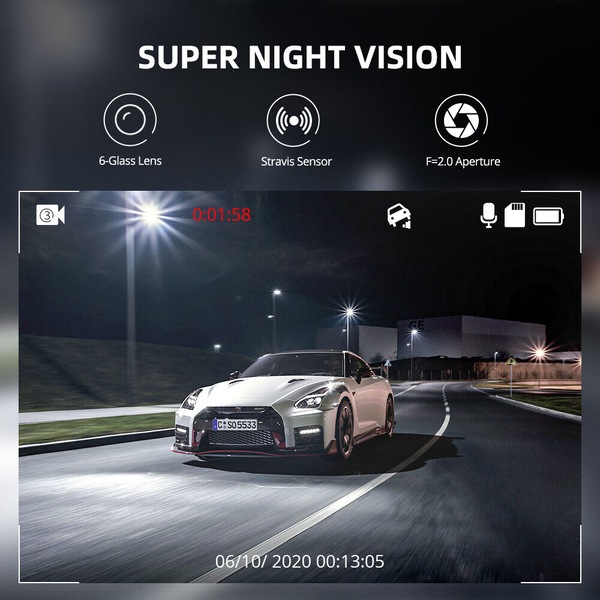 Buy 1080P DashCam Car DVR Video Dash Camera G-Sensor Night Vision ...