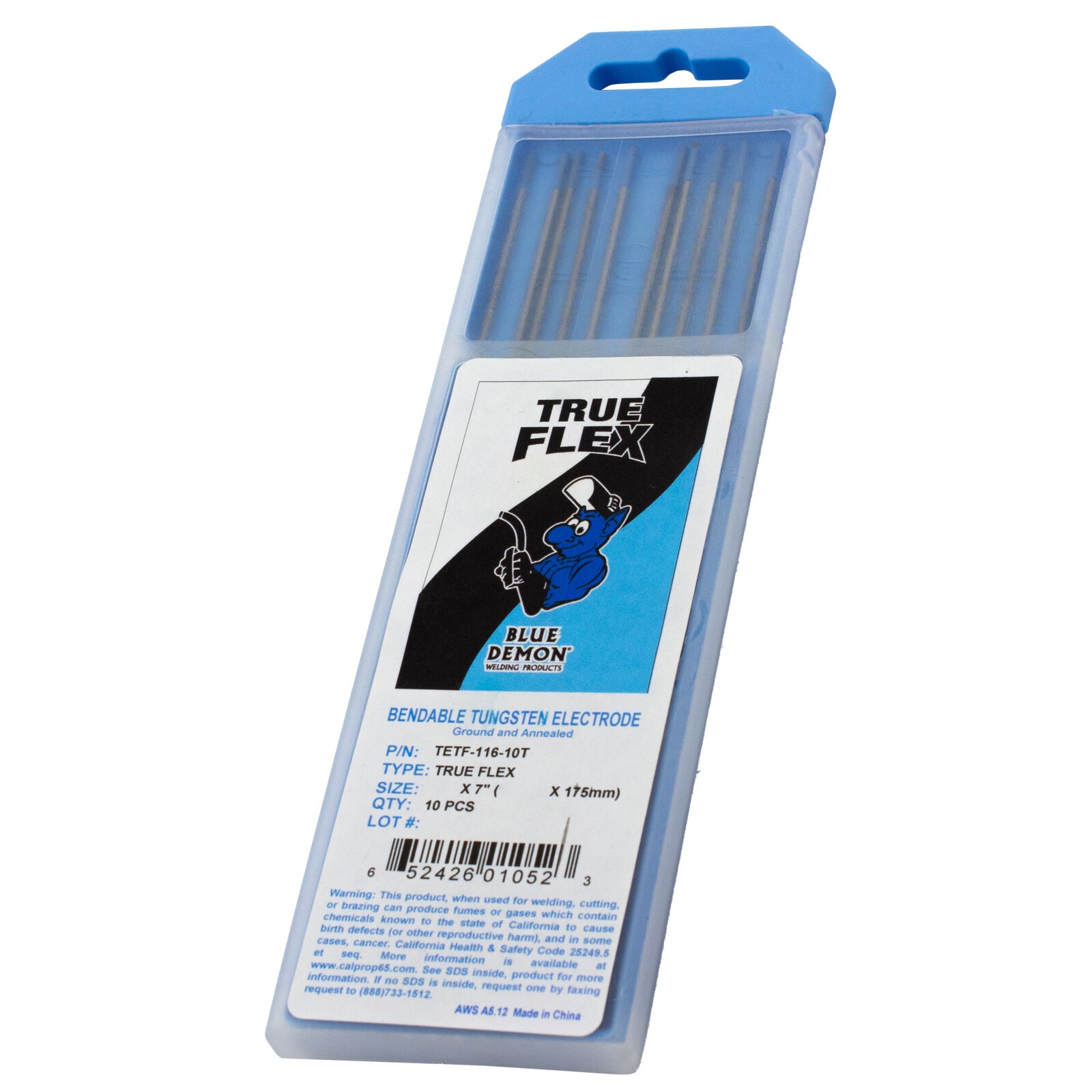 Buy 2.4mm Blue Demon True Flex Bendable Tungsten Electrodes - 10 Pack ...