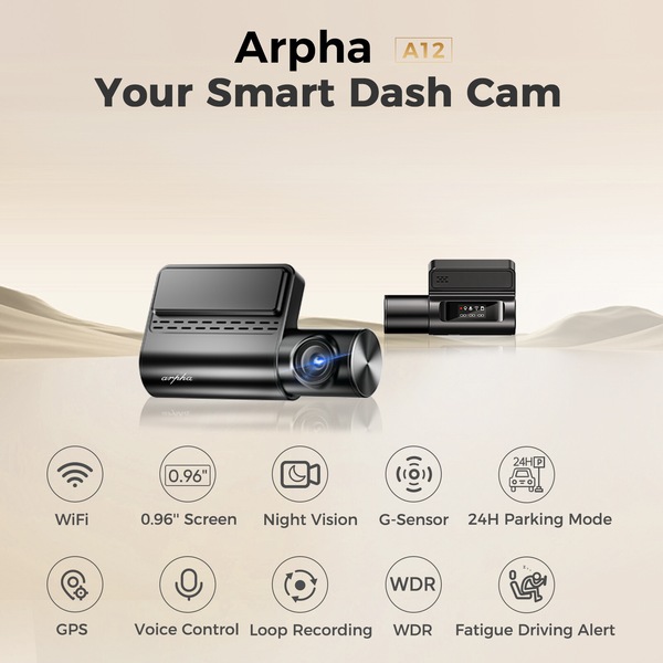 Buy 2K Car DVR Front Dash Cam WiFi GPS Park Mode Loop recording 1080P G ...