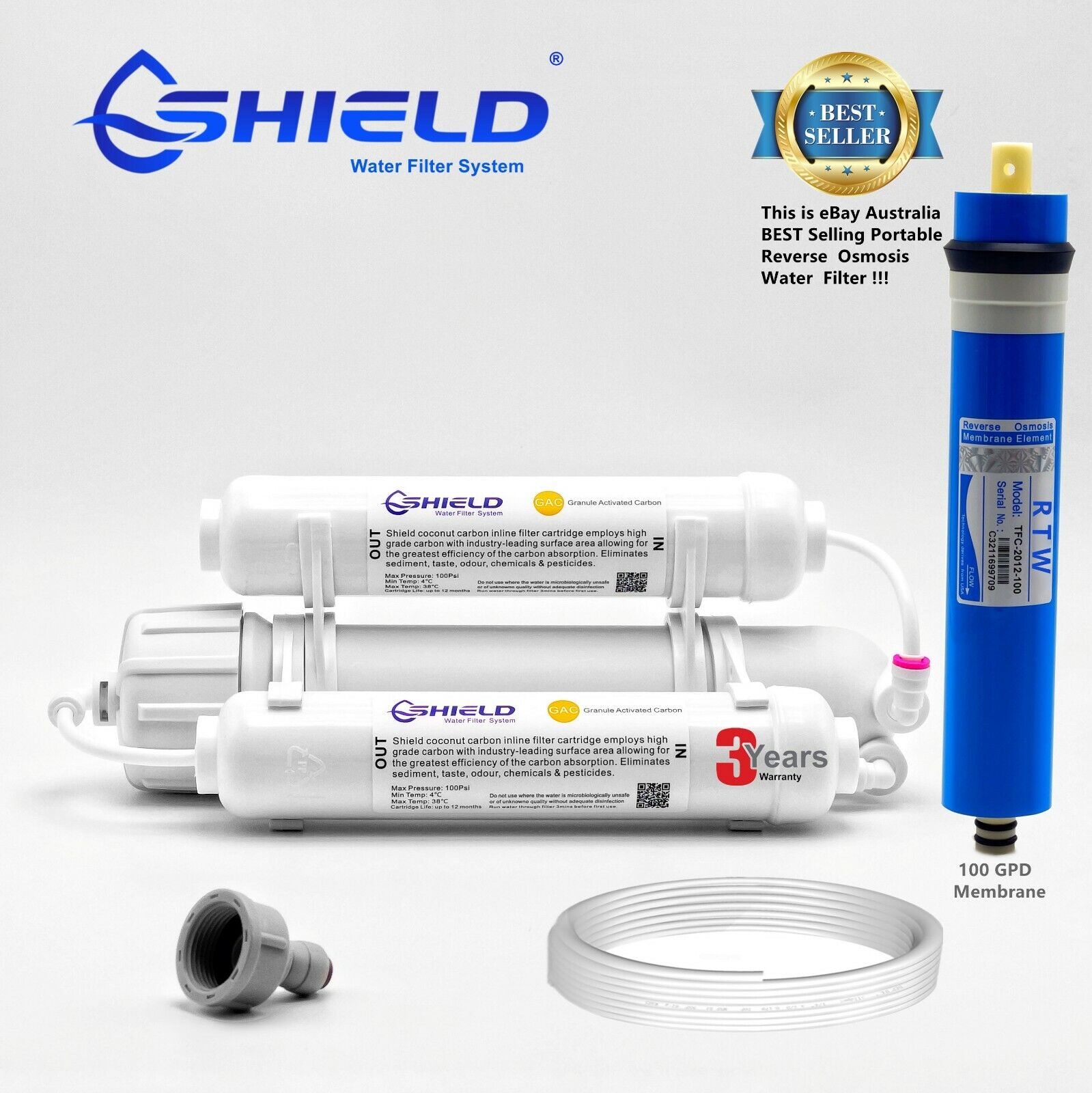 Buy 380LPD Portable RO Reverse Osmosis Water Filter System Remove ...
