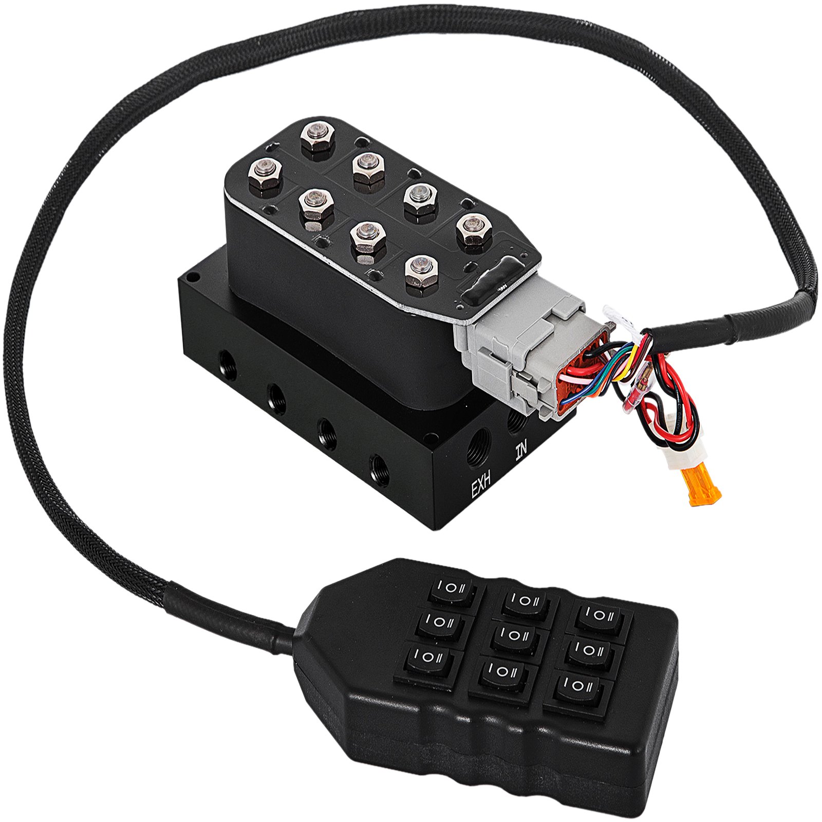 Buy Accu X4 Solenoid Valve Manifold AirRide Suspension Control Wiring ...