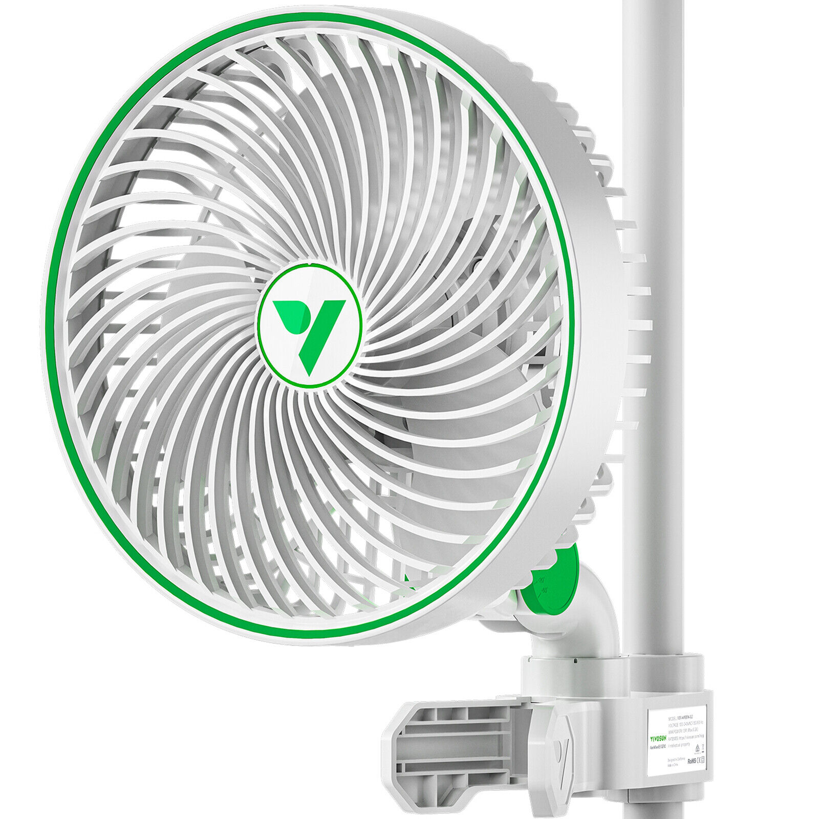 Buy Gen2 6'' Clip on Fan Oscillating Fan Grow Tent Ventilation ...