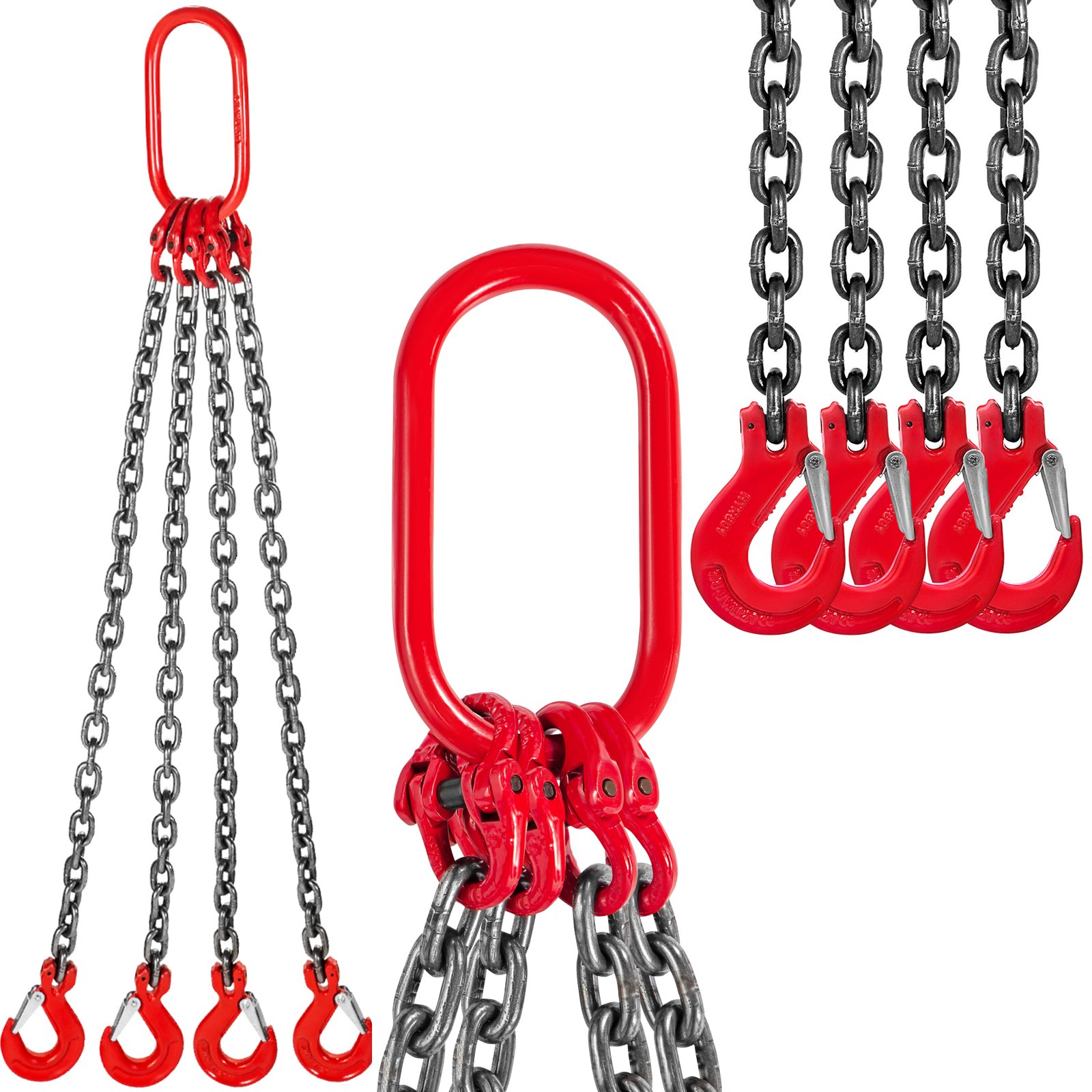 Buy 4 Legs Chain Sling with Sling Hook G80, 8MM X 1M Lifting Chain ...