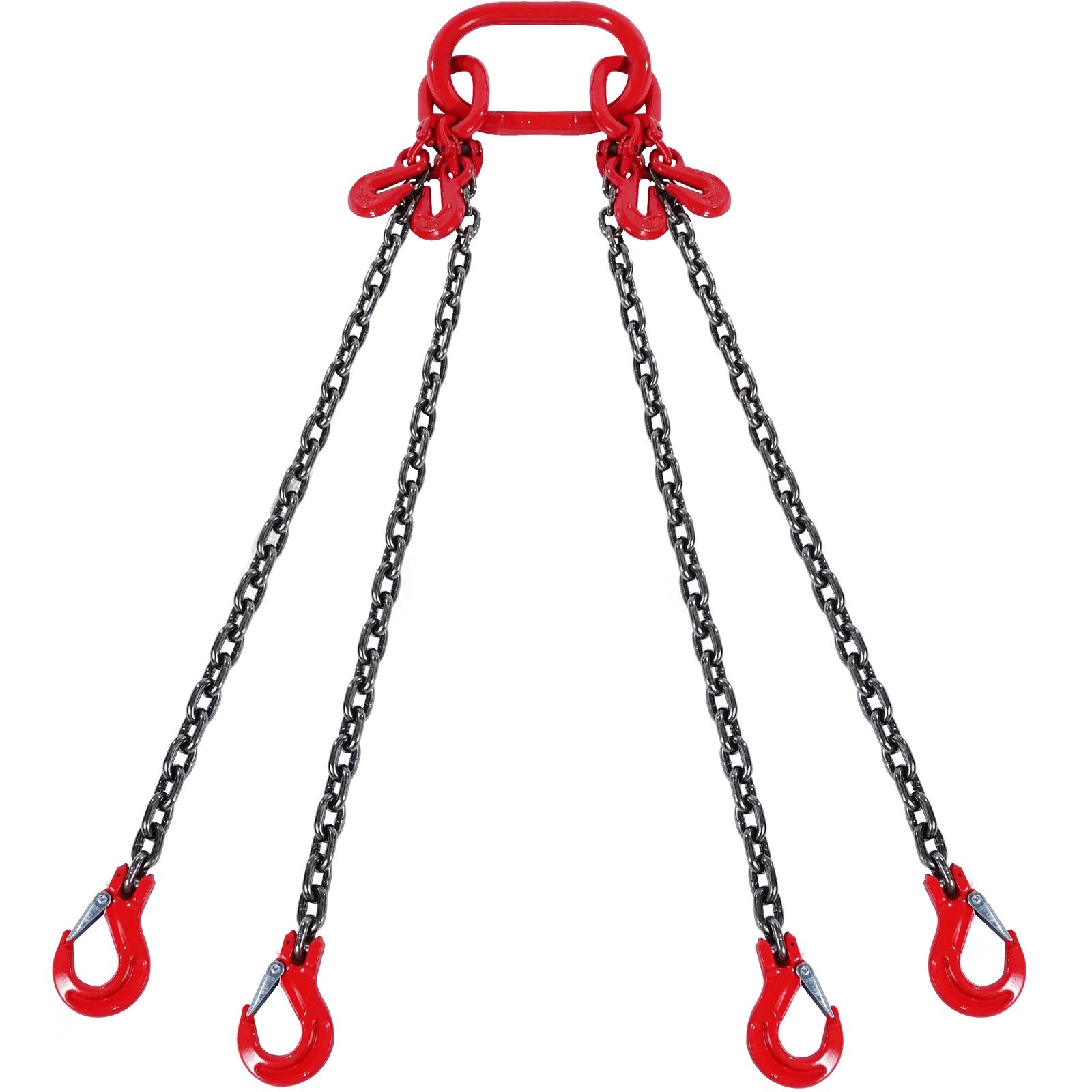 Buy 6 mm x 150 cm Chain Sling 4 Legs G80 Lifting Chain with Grab Hooks ...