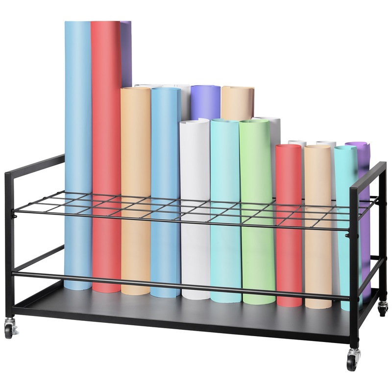 Buy Blueprint Storage Rack 50 Slots Mobile Roll File Holder for ...