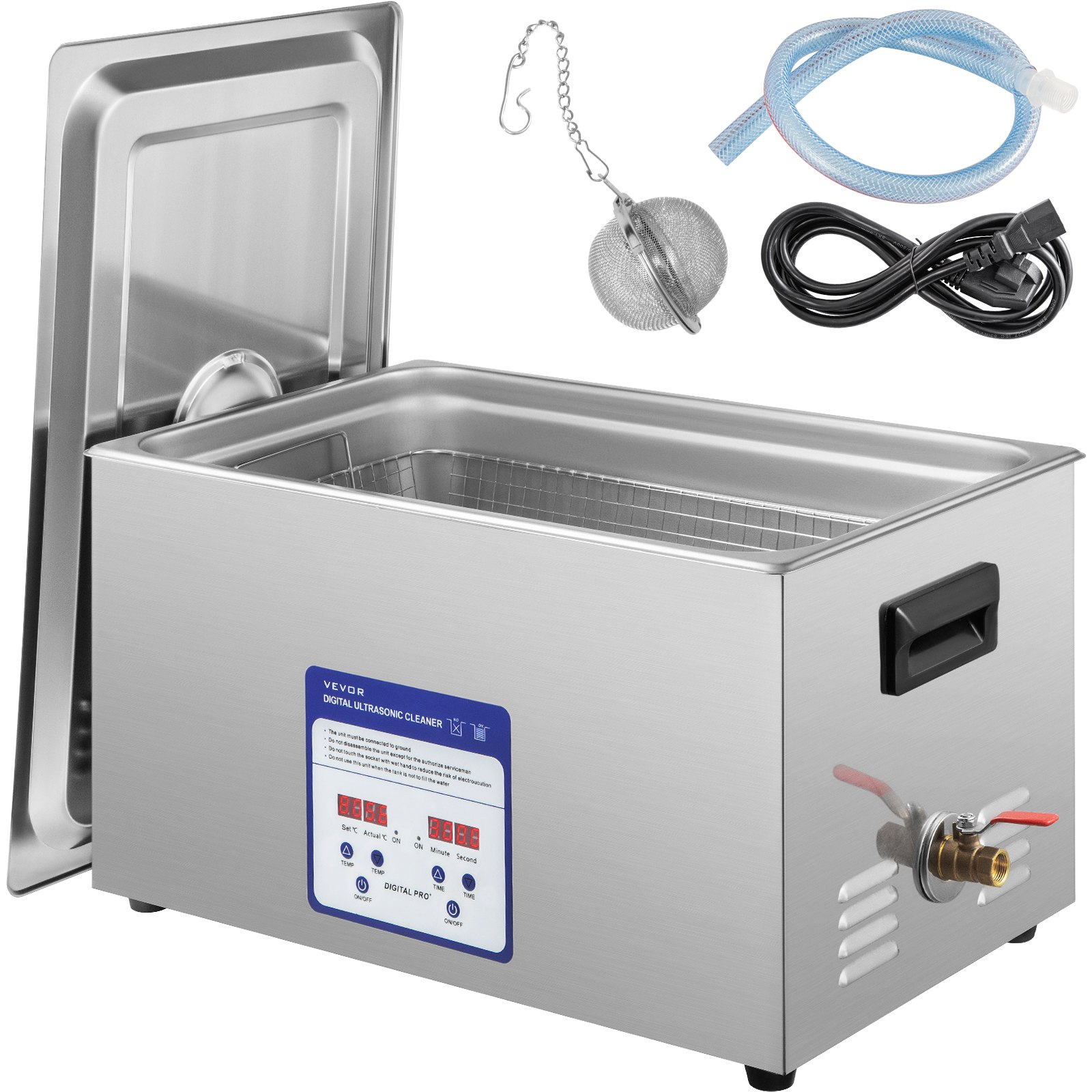 Buy Digital Ultrasonic Cleaner 30L Ultrasonic Cleaning Machine 40kHz ...