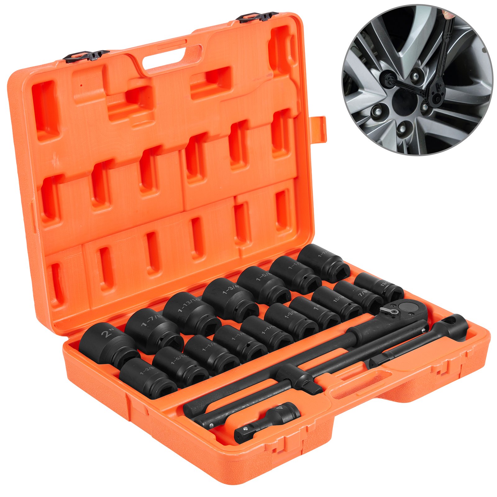Buy Impact Socket Set 3/4 Inches 22 Piece Deep Impact Sockets, Socket ...