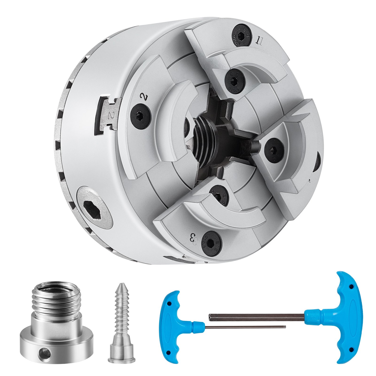 Buy KP96 Lathe Chuck, 4-Jaw 96 mm Diameter, Metal Lathe Chuck Turning ...