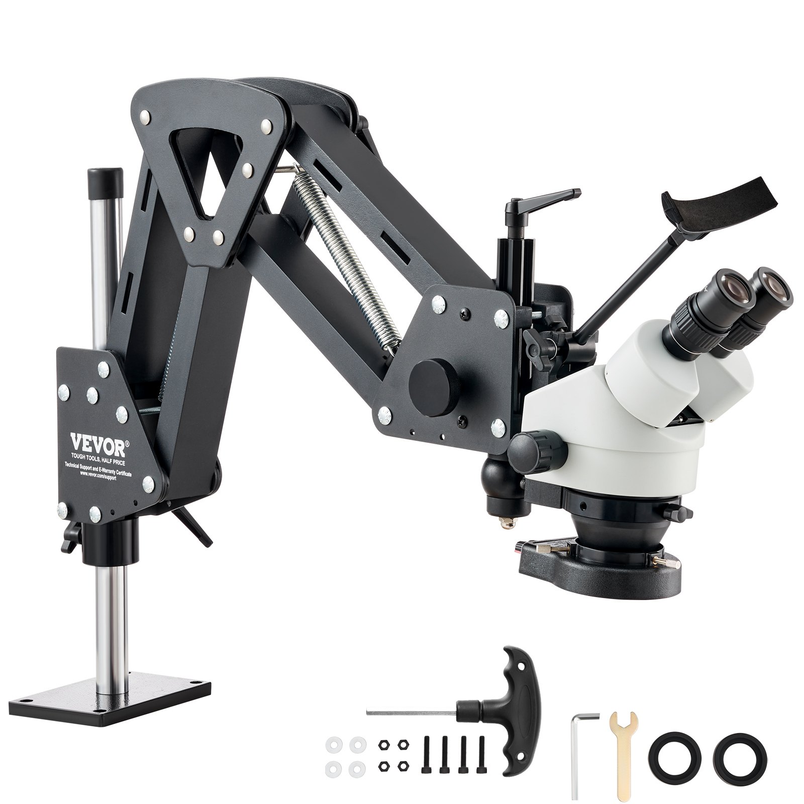 Buy Multi-Directional Microscope with Spring Bracket Ring Light 7X-45X ...