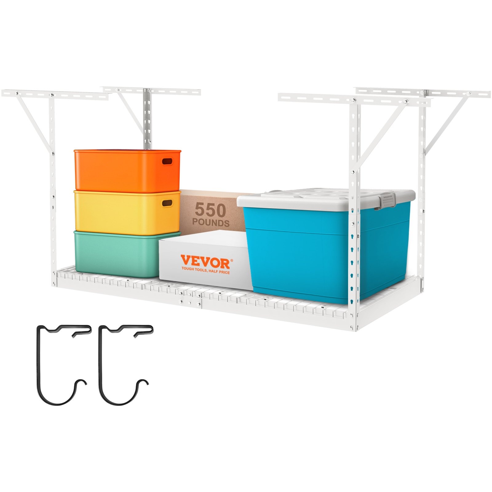 Buy Overhead Adjustable Garage Storage Rack 36x72in Ceiling Rack 550lbs ...