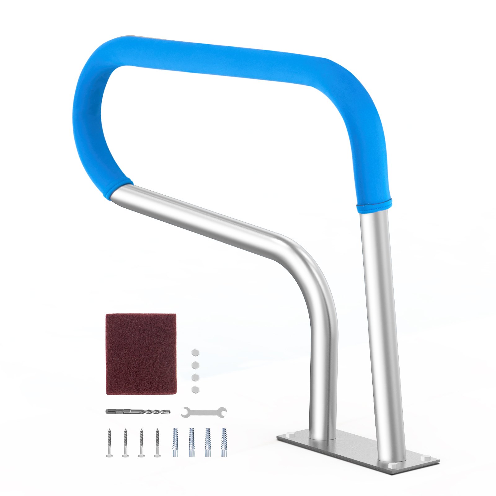 Buy Pool Handrail 32 x 23 inch Stainless Steel with Base Plate for Spas ...