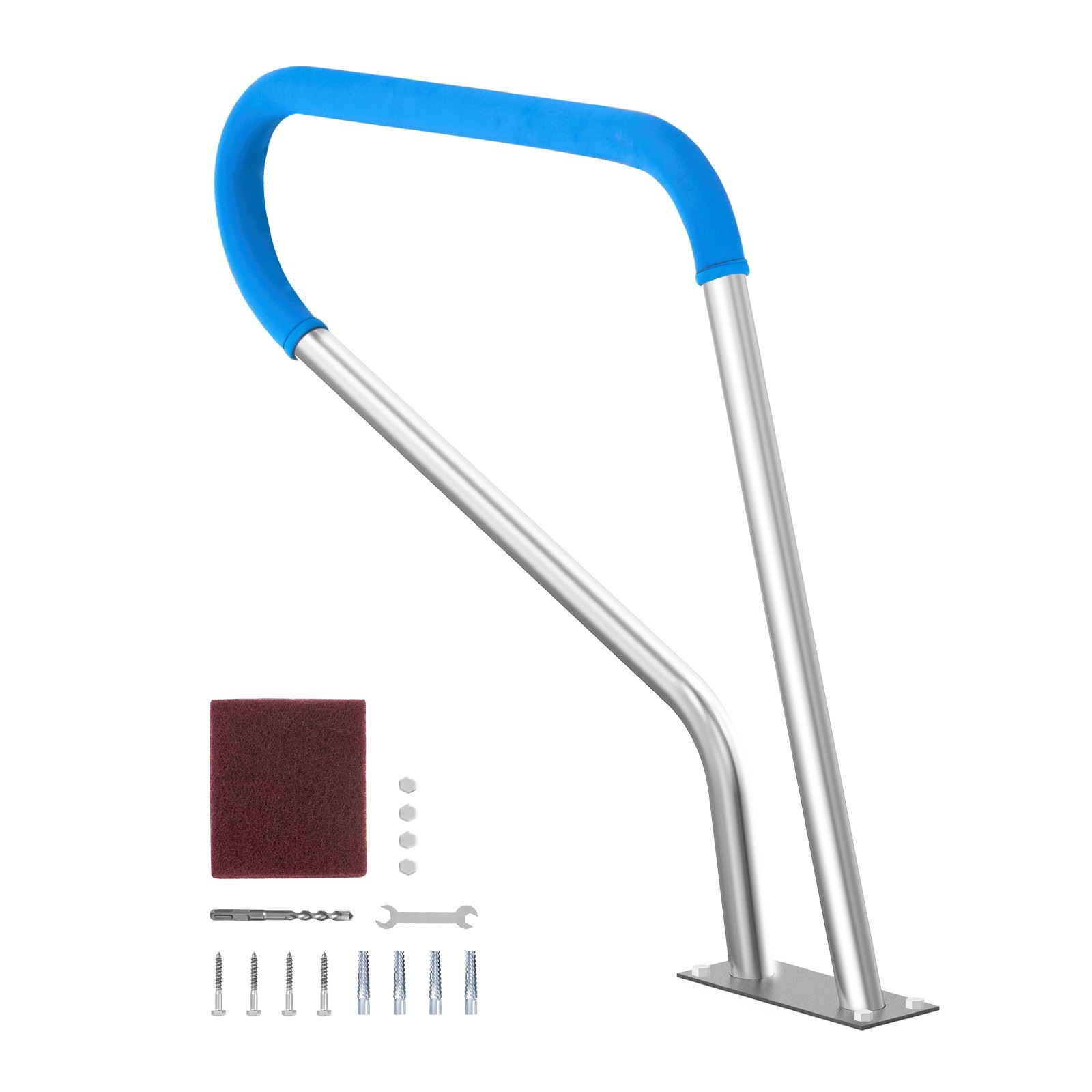 Buy Pool Handrail 39 x 32 inch Stainless Steel with Base Plate for Spas ...