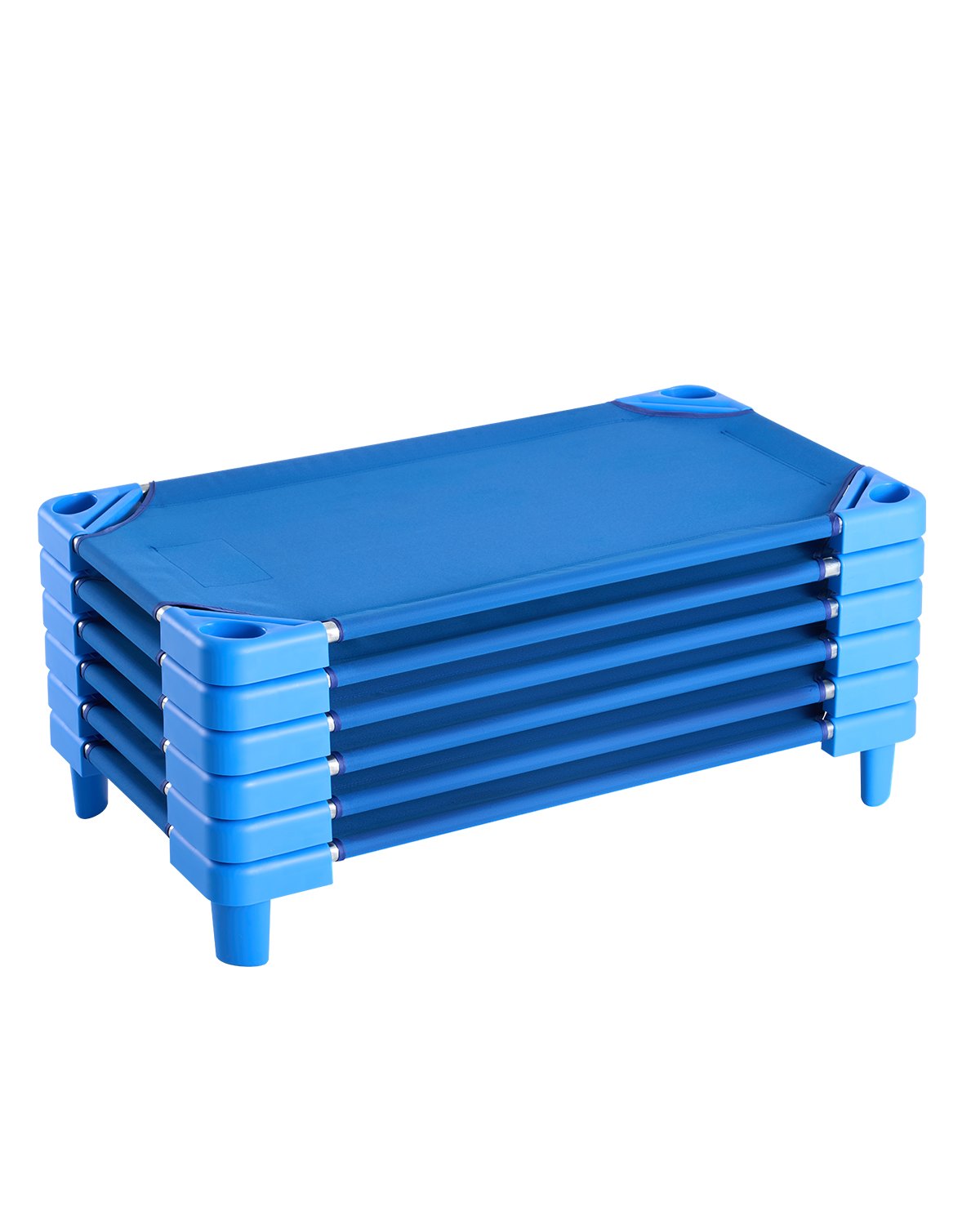 Buy Stackable Kiddie Cot 42" x 23" Daycare Nap Cots for Kids Blue (Pack ...