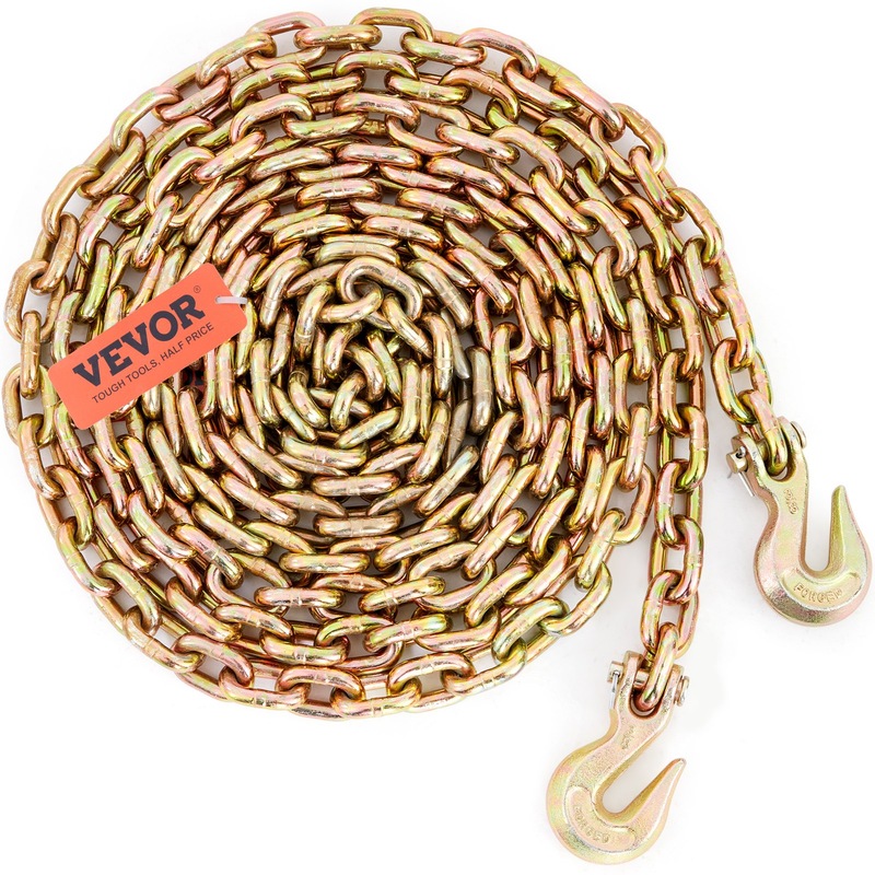 Buy Transport Binder Chain, 220 kg Working Load Limit, 3/8'' x 20' G80 Tow Chain Tie Down with ...