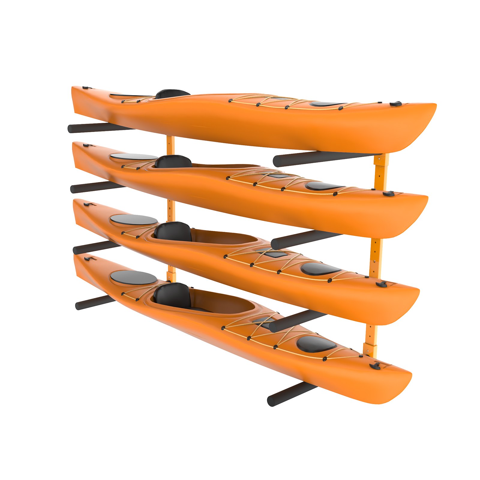 Buy Wall Kayak Storage Rack, 4-Capacity Wall Mounted Kayak Holders for ...