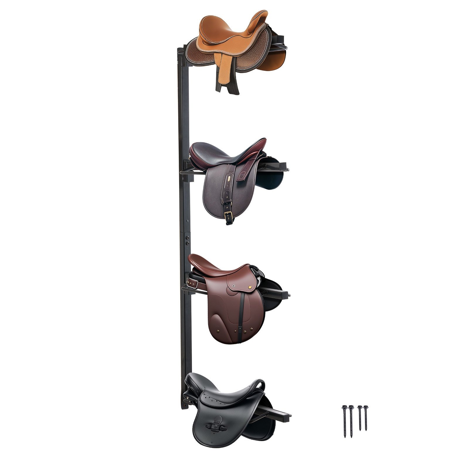 Buy Wall Mount Saddle Rack Four Tiers Western & English Horse Saddle ...