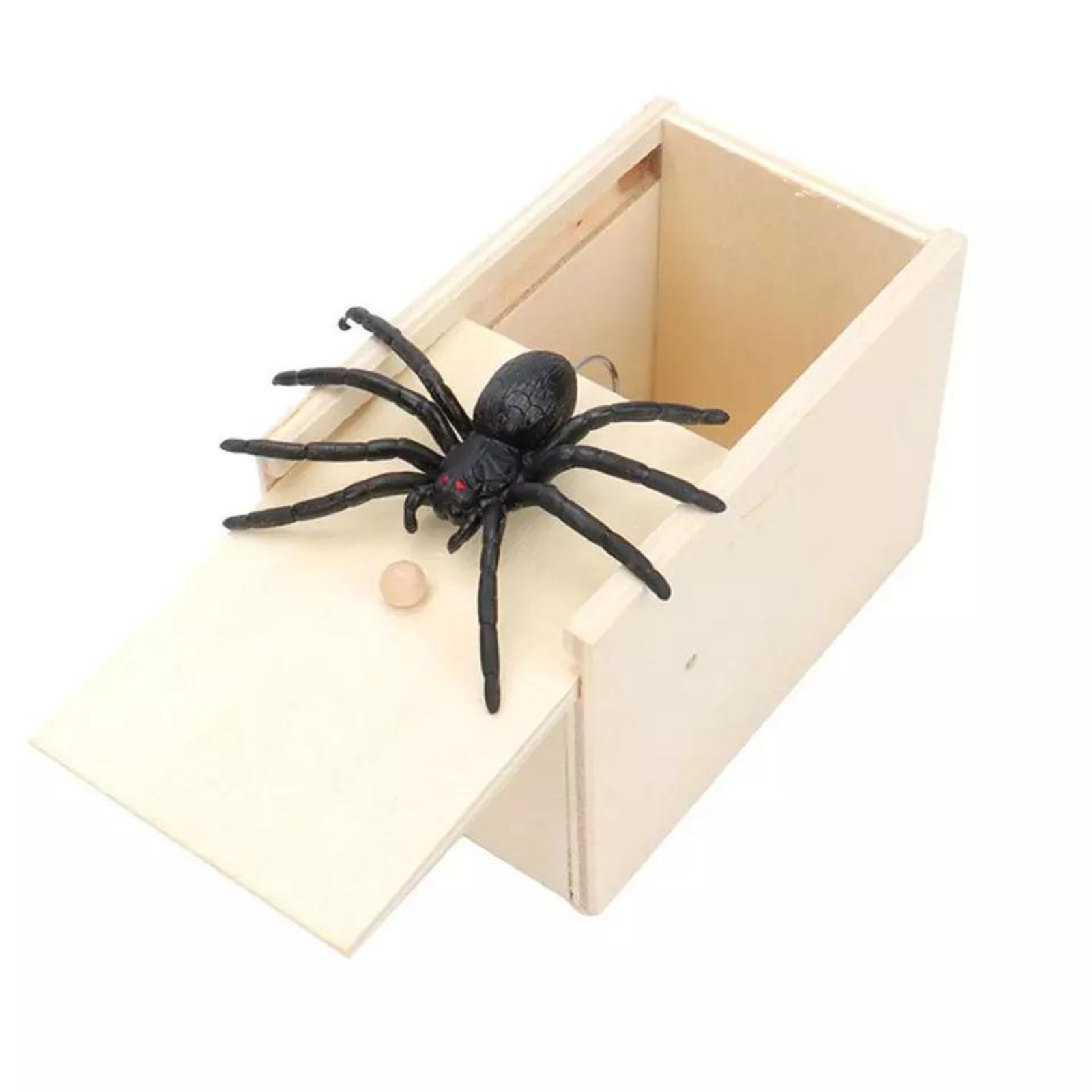 Buy 1x Scary Toy-Trick Halloween Props Spider in a Box Prank-Wooden ...