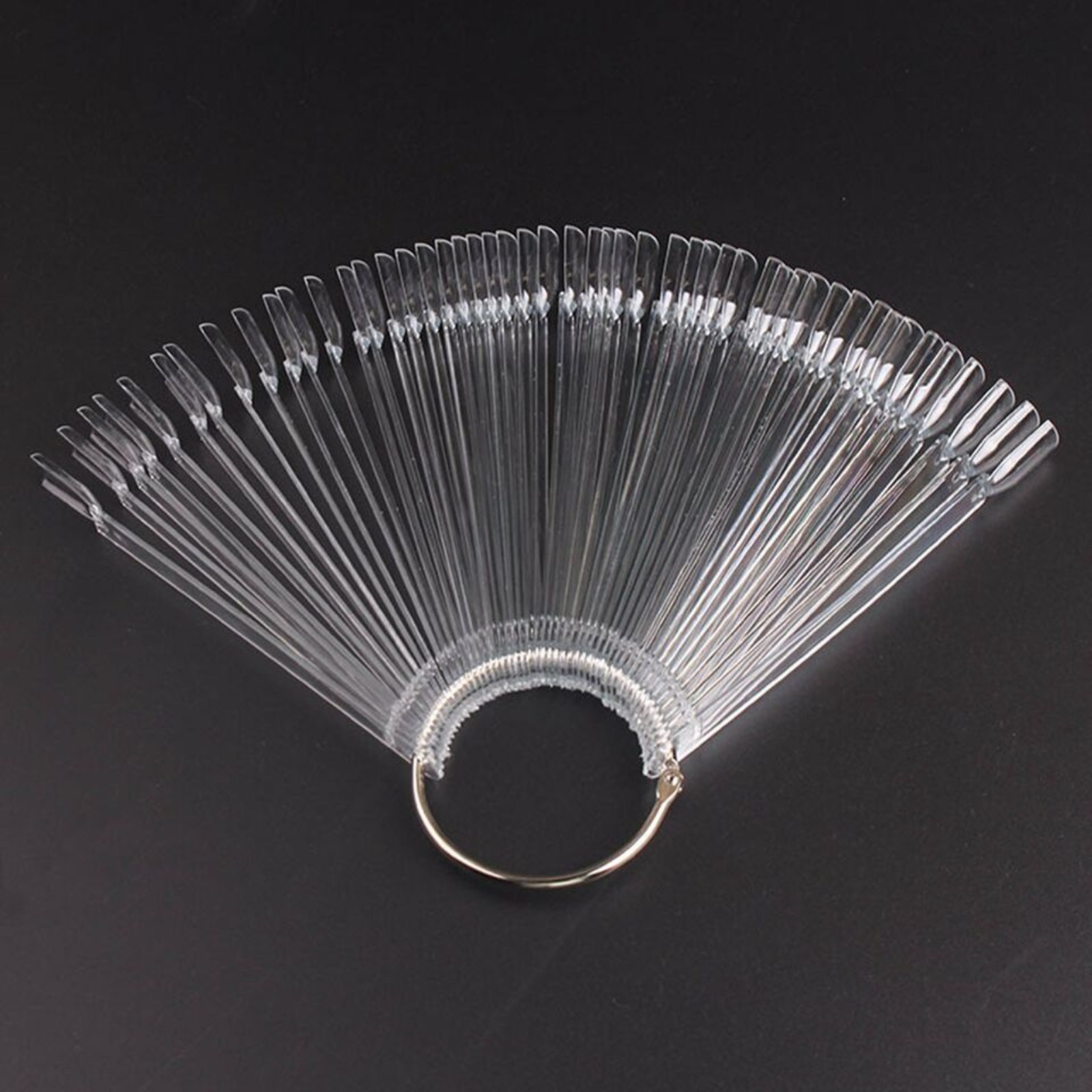 Buy 50x Clear Tips Swatch False Fake Nail Polish Wheel Chart Sticks ...