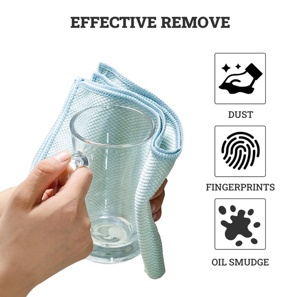 Buy 5pcs Magic Rag Assorted Nano Scale Streak-Free Glass Cleaning Cloth ...