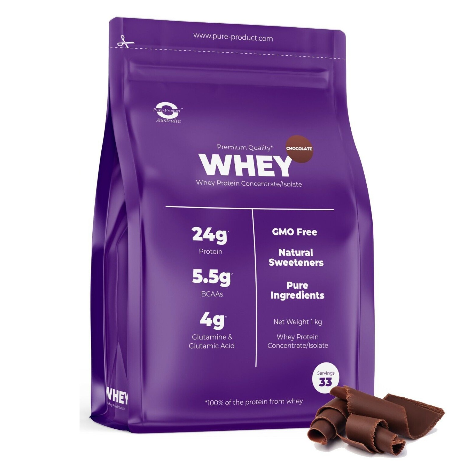 Buy Chocolate 3KG WPI WPC Powder Whey Protein Isolate Concentrate - MyDeal Australia