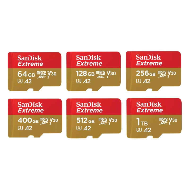 Buy SanDisk Extreme 32GB 64GB 128GB 256GB 512GB 1TB Micro SD Memory ...