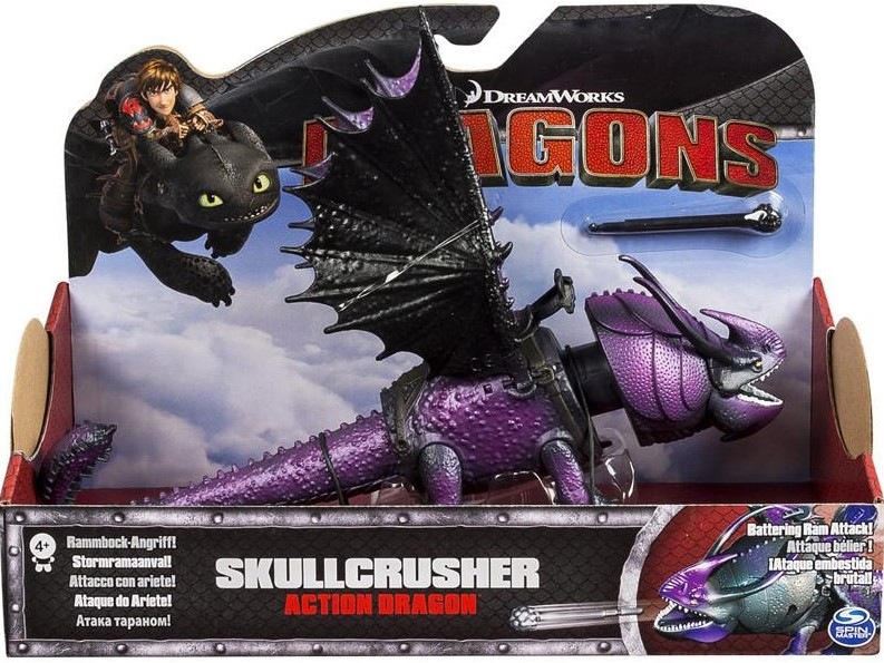 Buy DREAMWORKS DRAGONS SKULLCRUSHER ACTION DRAGON (PURPLE) - MyDeal ...