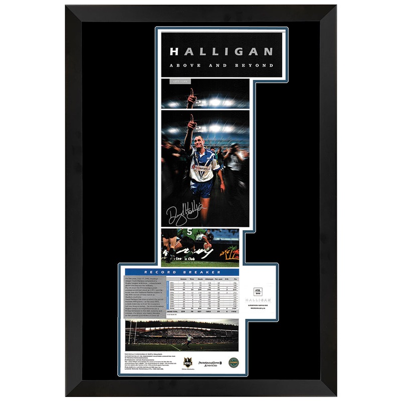 Buy Canterbury Bulldogs Daryl Halligan Above And Beyond Signed Print ...