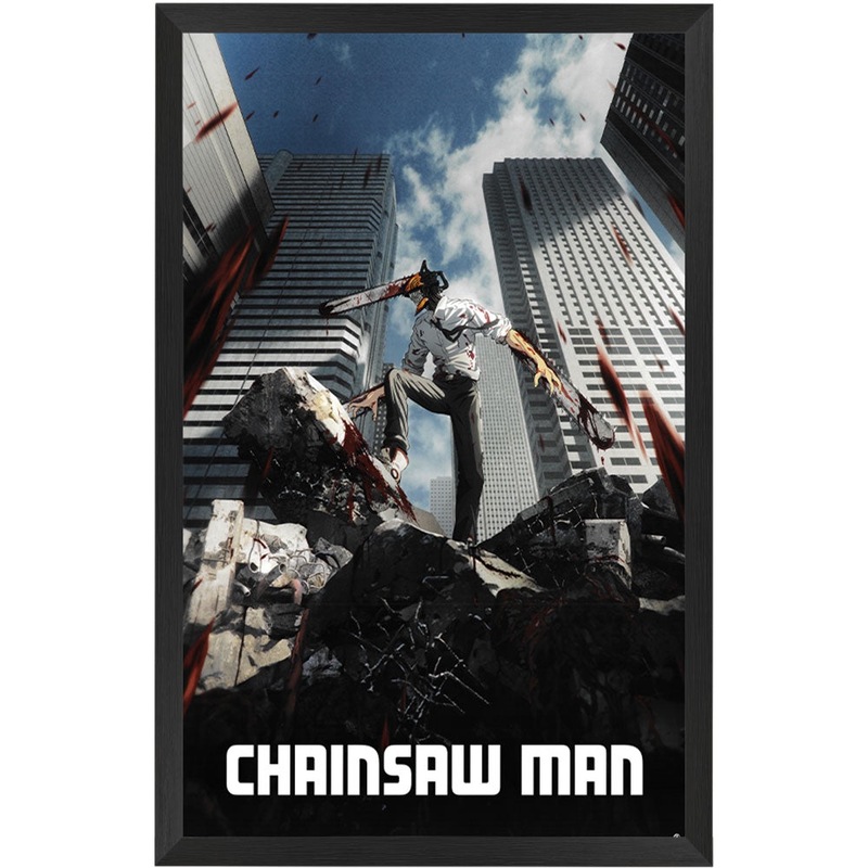 Buy Chainsaw Man Denji Poster Framed - MyDeal