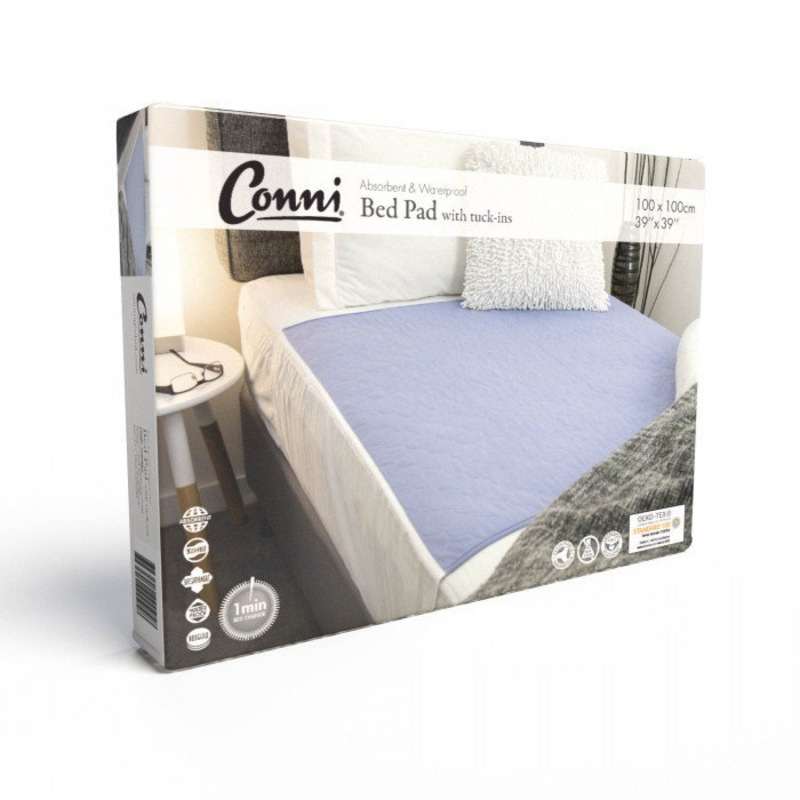 Buy Conni Reusable Bed Pad with Tuck-Ins Mauve - MyDeal