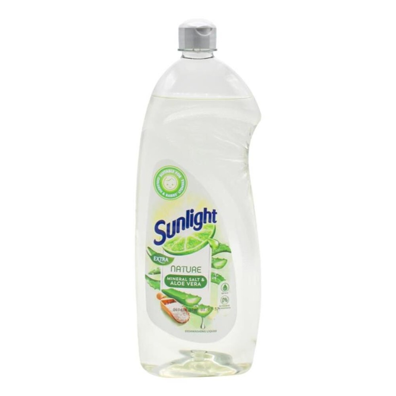 Buy Sunlight Dishwashing Liquid Nature Mineral Salt & Aloe Vera 900mL ...