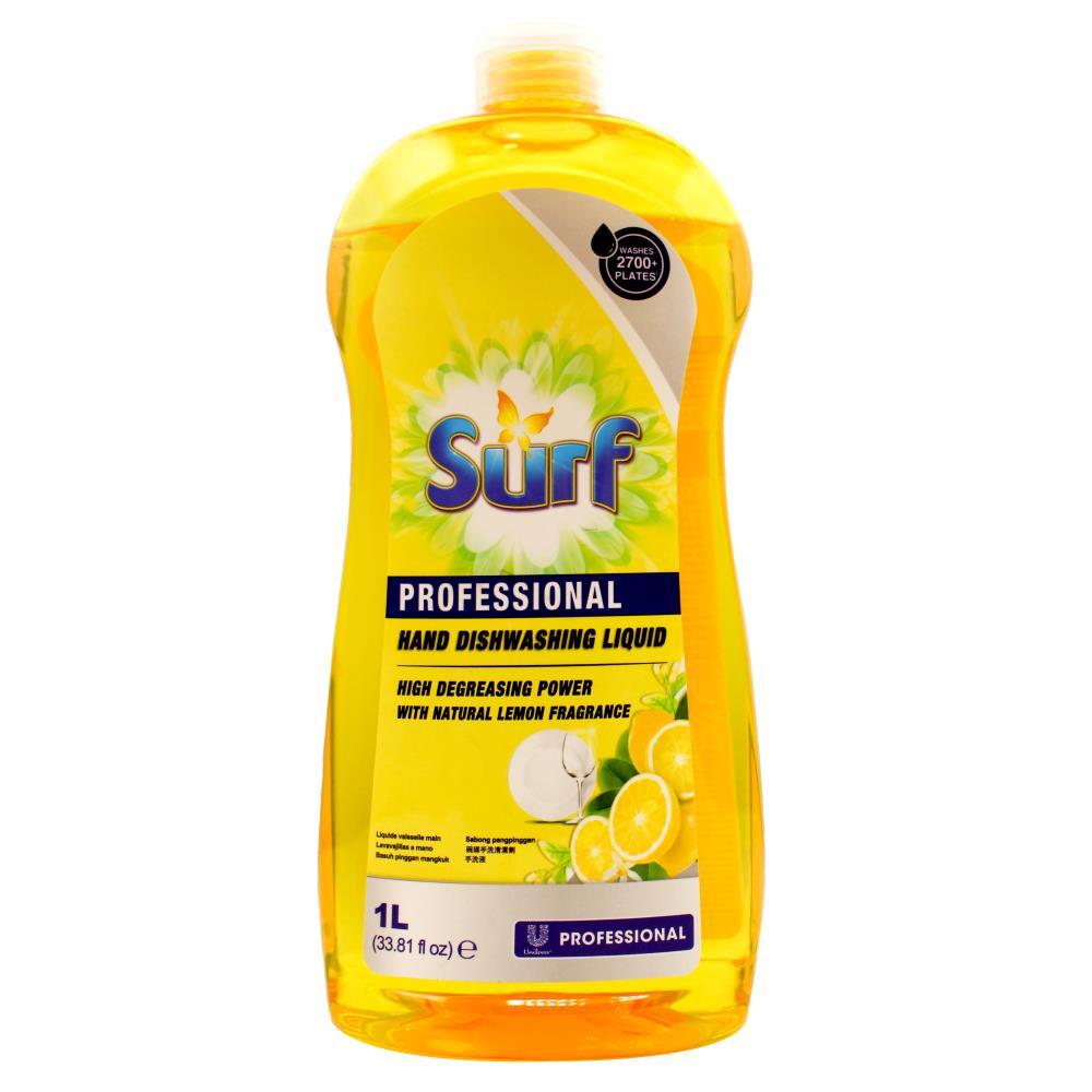Buy Surf Hand Dishwashing Liquid with Natural Lemon Fragrance Refill 1L ...
