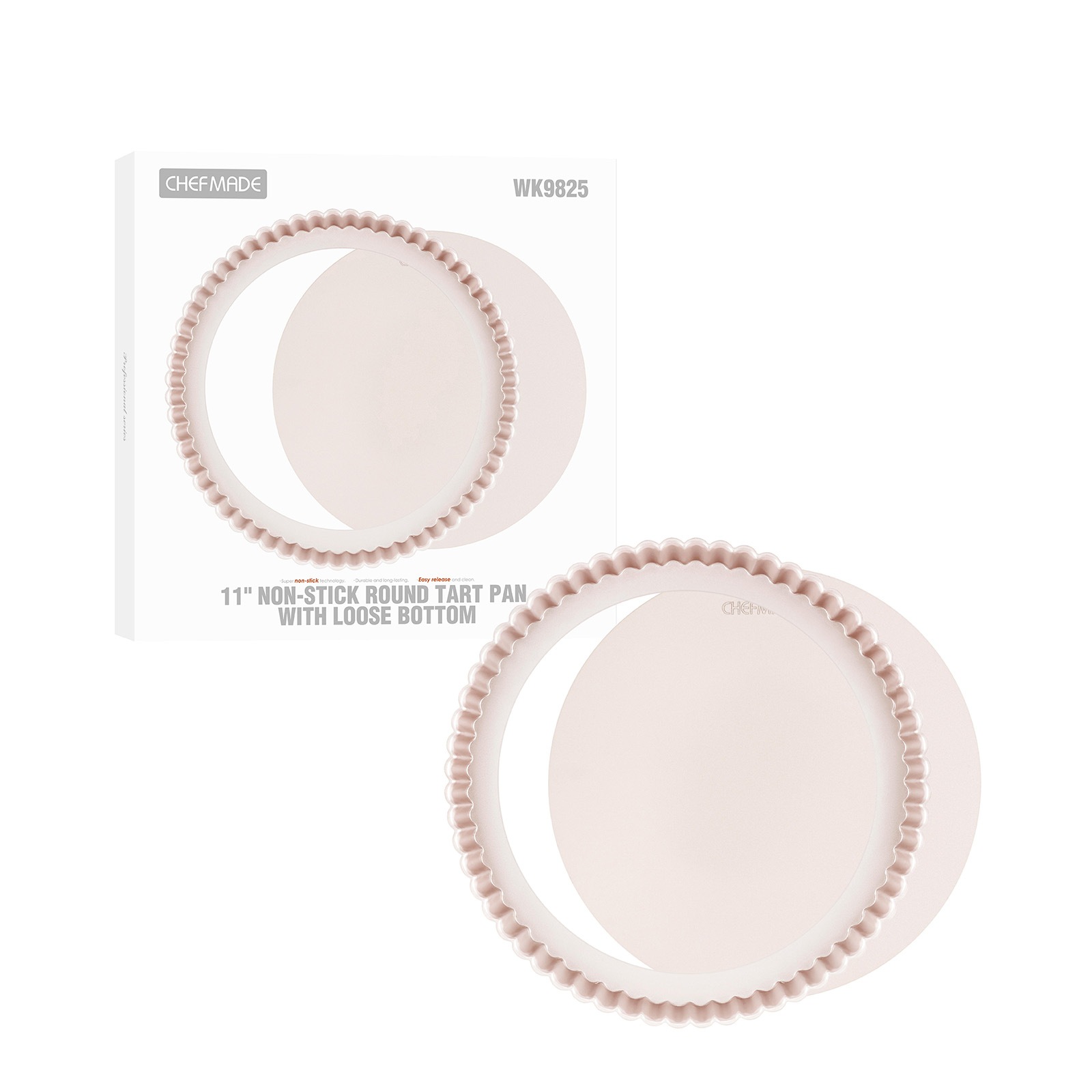 Buy Non-Stick Fluted Tart Pan With Removable Base 28 cm - MyDeal Australia