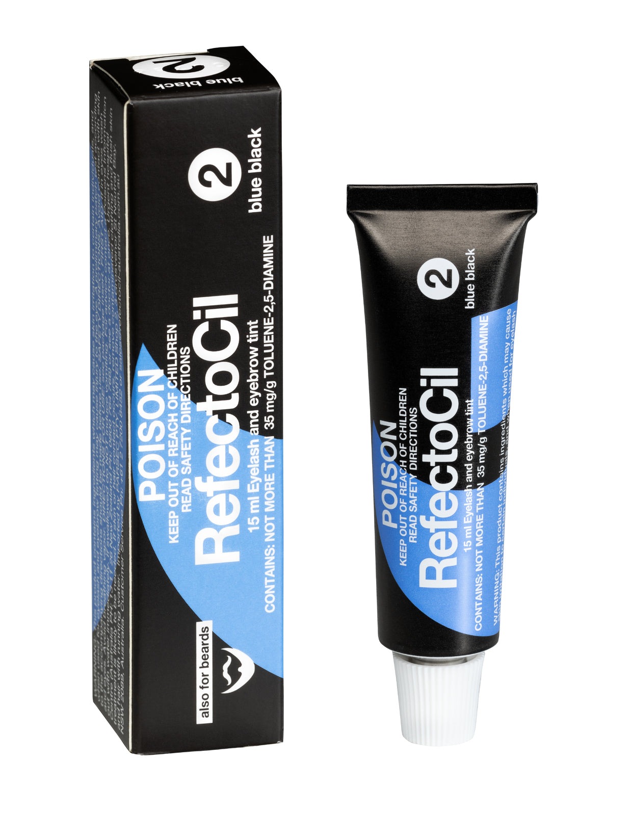 Buy 3x RefectoCil Eyelash and Eyebrow Tint 2 Blue Black 15ml - MyDeal ...