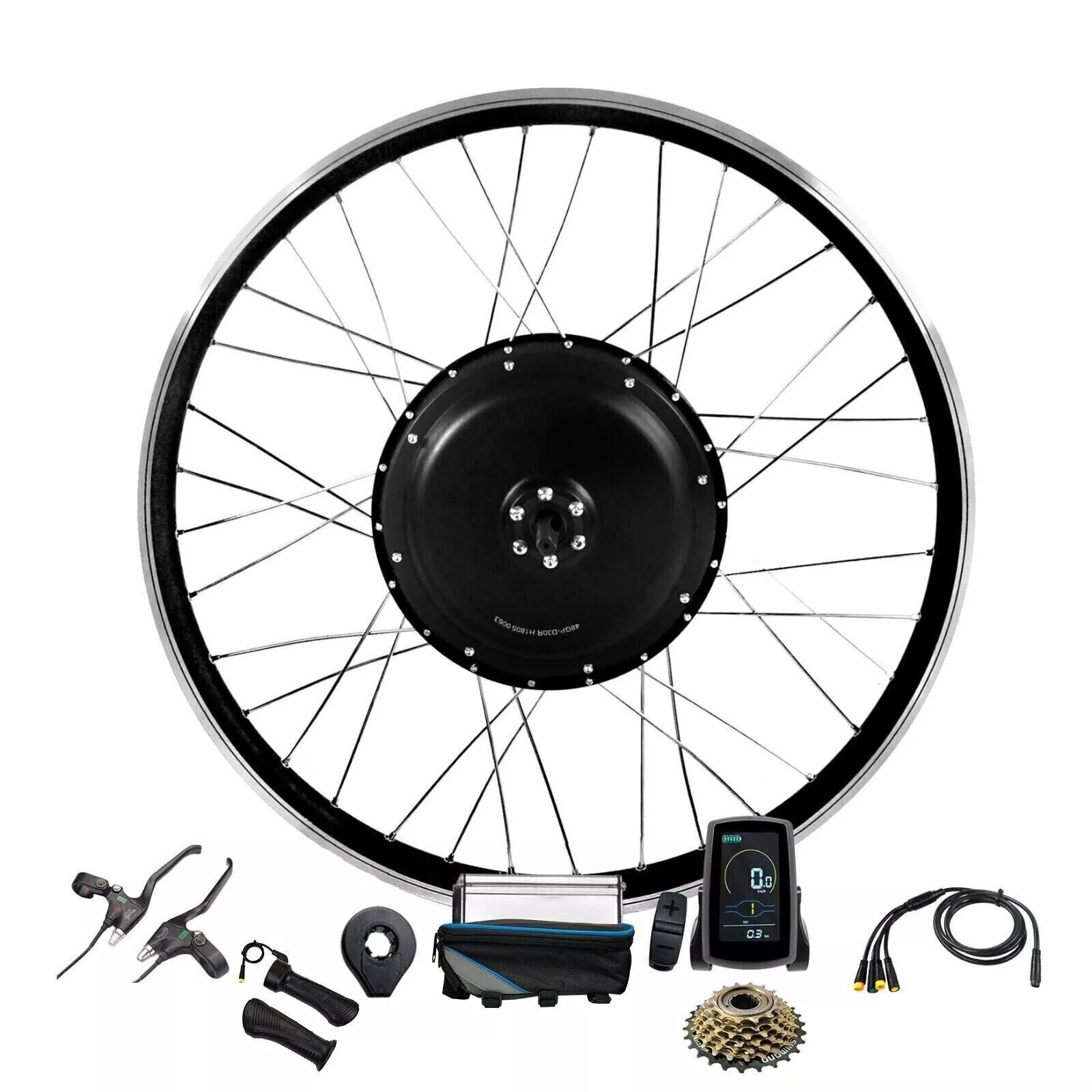 Buy TDR 52V 2000W 26 Inch Rear Wheel Hub Motor Conversion Kit Electric ...