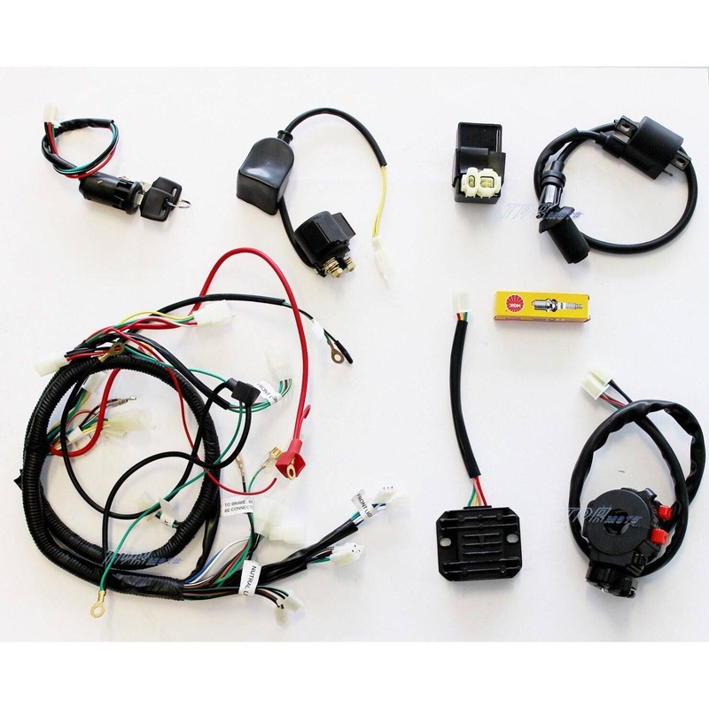 Buy TDR Buggy Wiring Harness Loom for GY6 150cc 200cc Chinese Electric ...