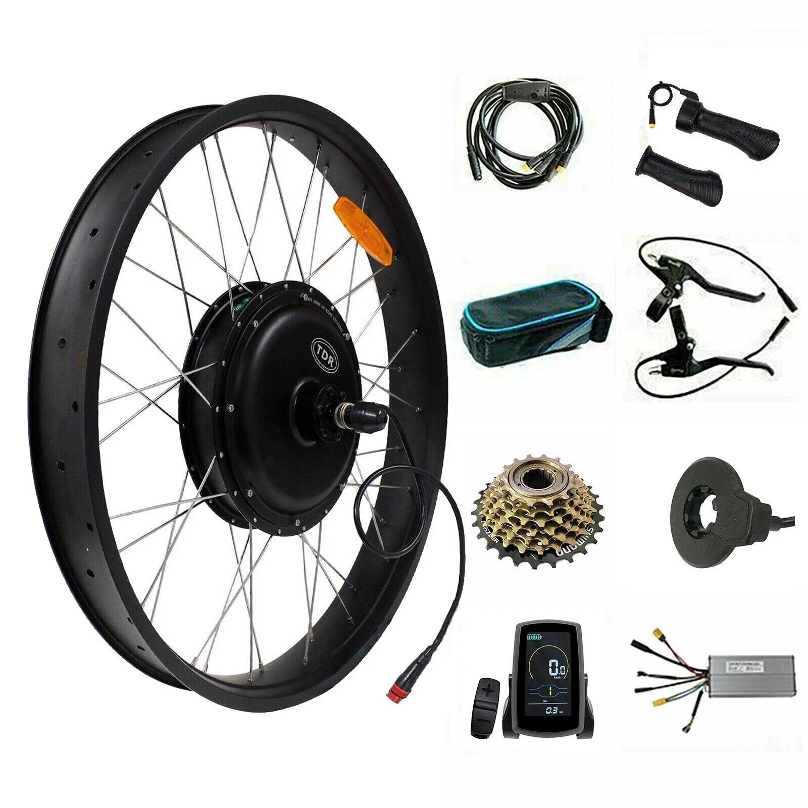 Buy TDR FAT SNOW WHEEL TYRE RIM 26''x4.0 REAR HUB MOTOR 2000W ...