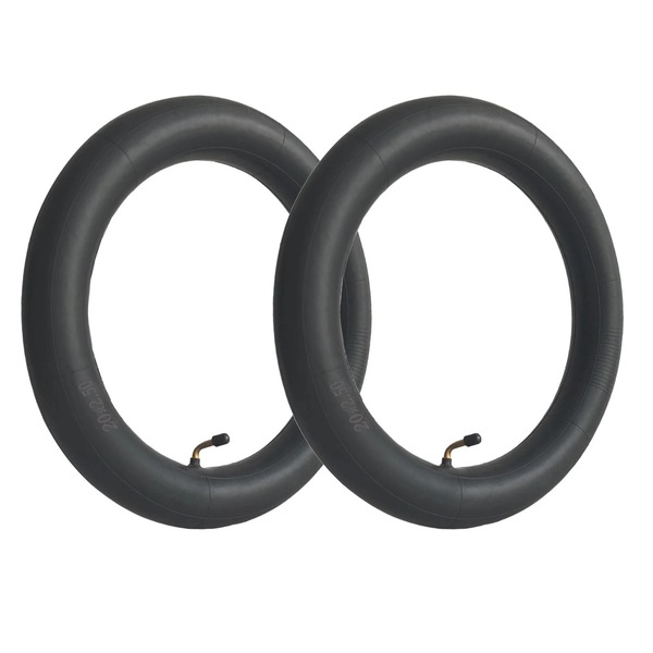 Buy TDR pair of 20 x 2.50 Bicycle Tube Kids Bike Inner Tube Rubber Bent ...