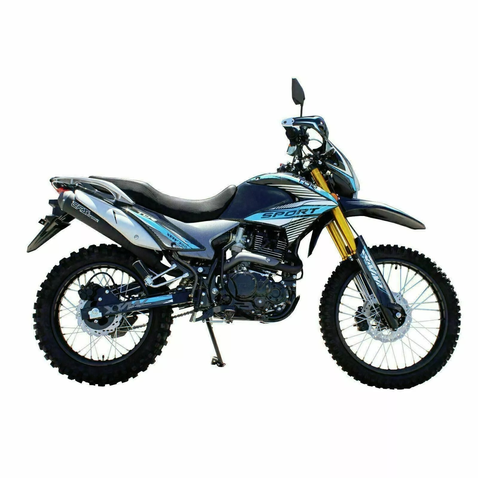 Buy TDR XVW 300CC Dirt Bike Blue AG Farm Pit Trail Enduro Off Road 5 ...