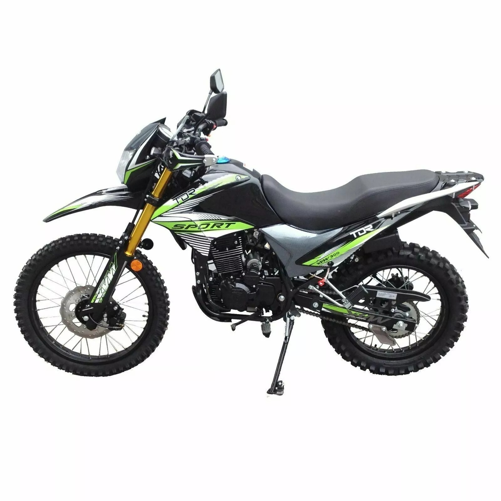 Buy TDR XVW 300CC Dirt Bike Green AG Farm Pit Trail Enduro Off Road 5 ...