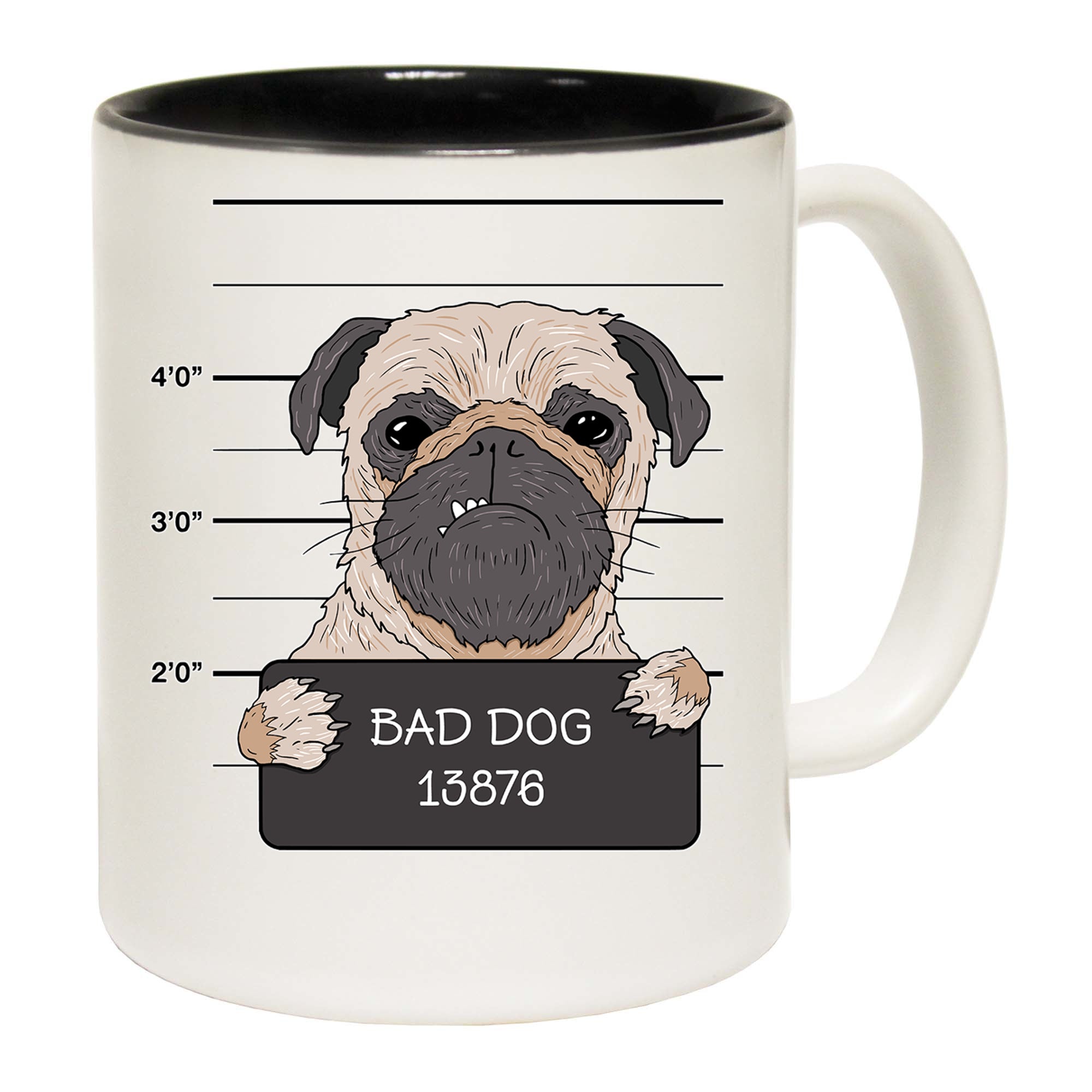 Buy Bad Dog Criminal Line Up Mug Cup - MyDeal Australia