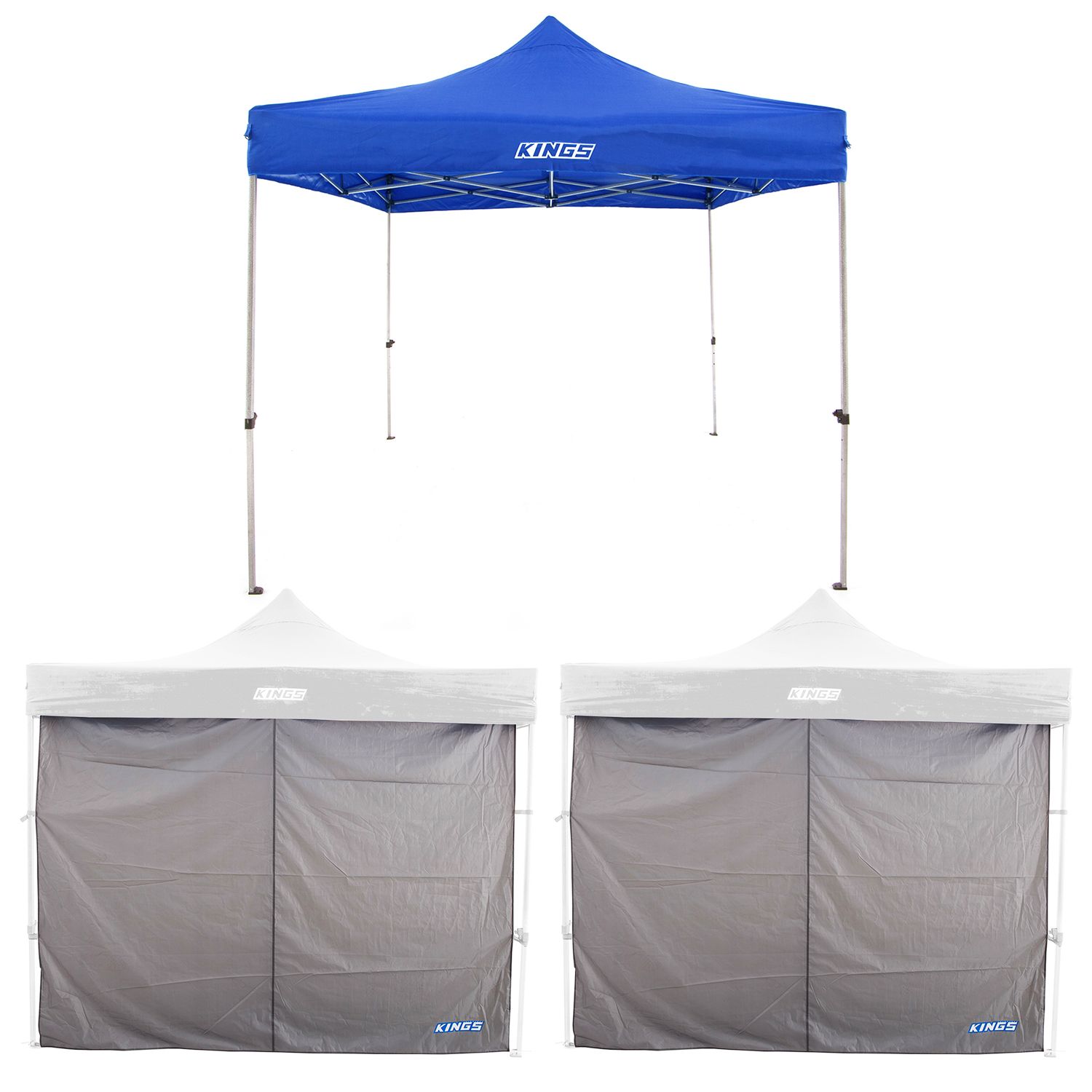 Buy KINGS Gazebo 3mx3m UPF50+ Steel Frame + 2x Gazebo Side Wall ...