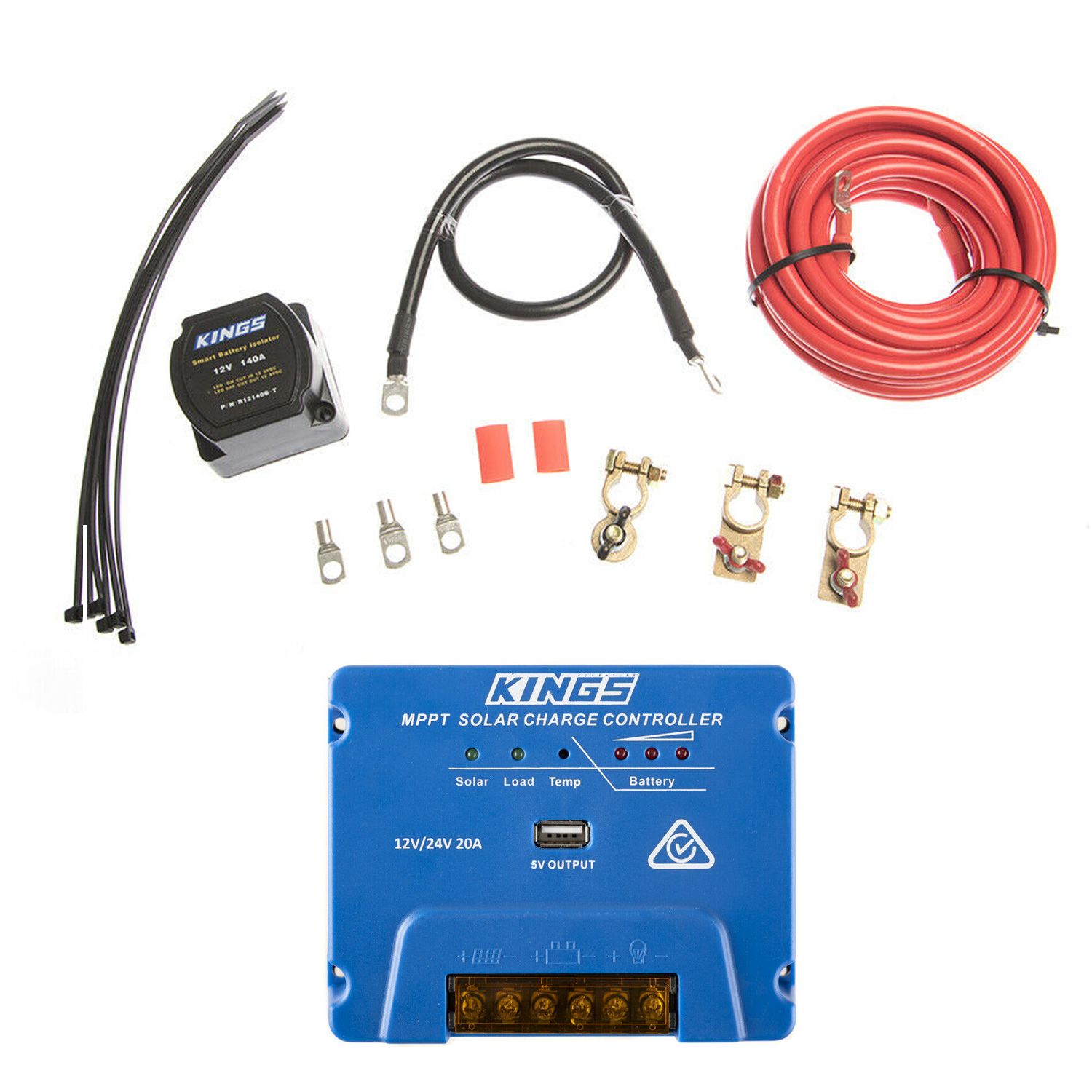 Buy Adventure Kings MPPT Solar Regulator + Dual Battery System Smart ...