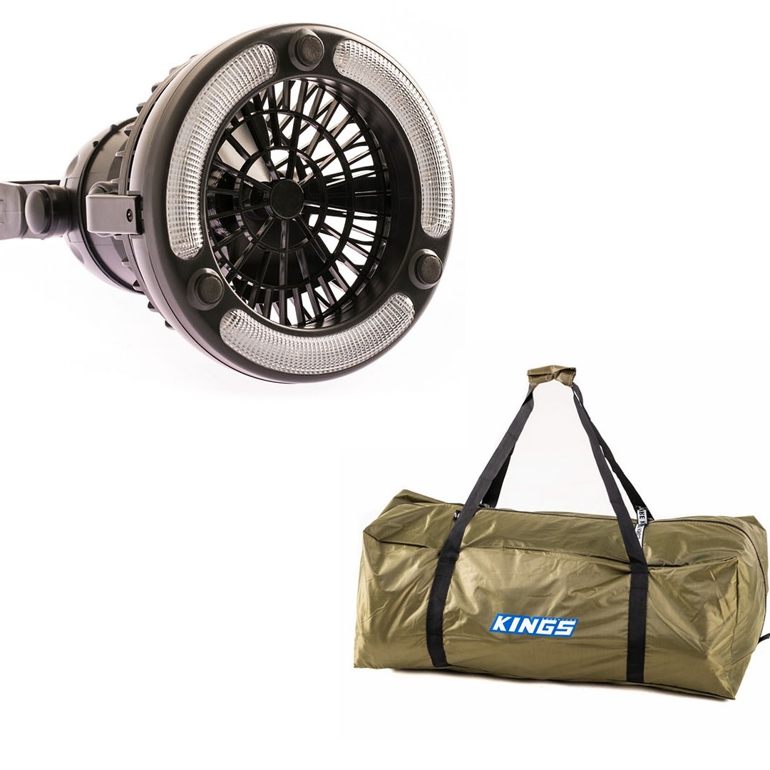 Buy Adventure Kings Single Swag Polyester Bag Storage + 2in1 LED Light ...