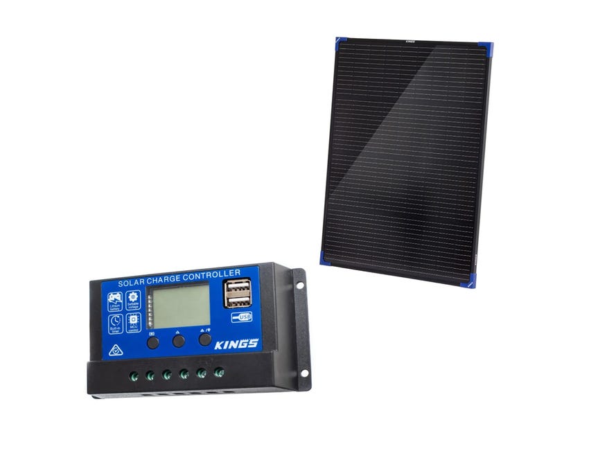 Buy Kings 100W Fixed Solar Panel + 15A PWM Solar Controller - MyDeal ...