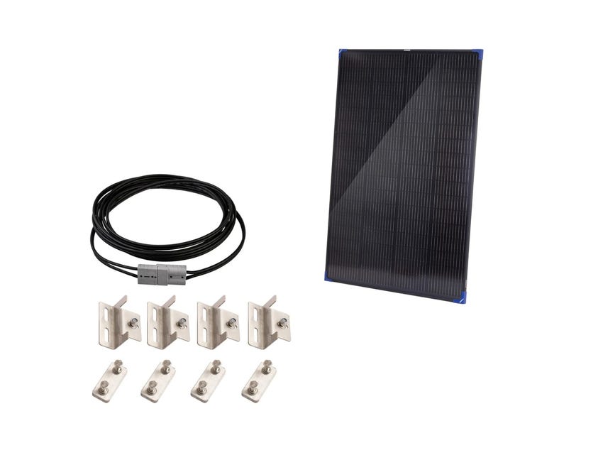 Buy Kings 200W Fixed Solar Panel + 6m Extension Lead + Solar Panel ...