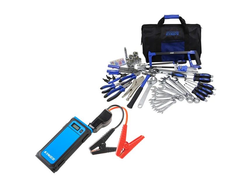 Buy Kings Ultimate Bush Mechanic Toolkit (150-Piece) + 1000A Lithium ...