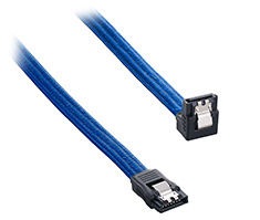 Buy CableMod ModFlex Right Angle SATA 3 Cable 30cm Blue - MyDeal Australia