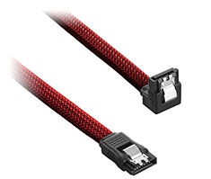 Buy CableMod ModMesh Right Angle SATA 3 Cable 30cm Blood Red - MyDeal ...