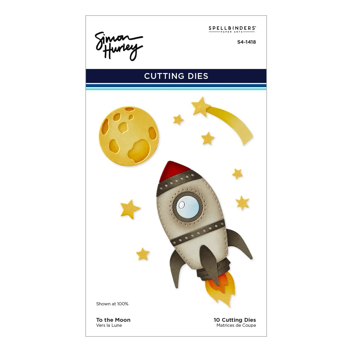 Buy Spellbinders To the Moon Etched Dies from the Simon's Space ...